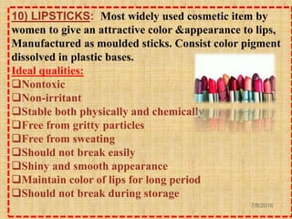 Dental and cosmetic preparations | PPTX