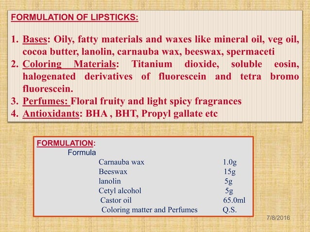 Dental and cosmetic preparations | PPTX | Skin and Dermatology ...