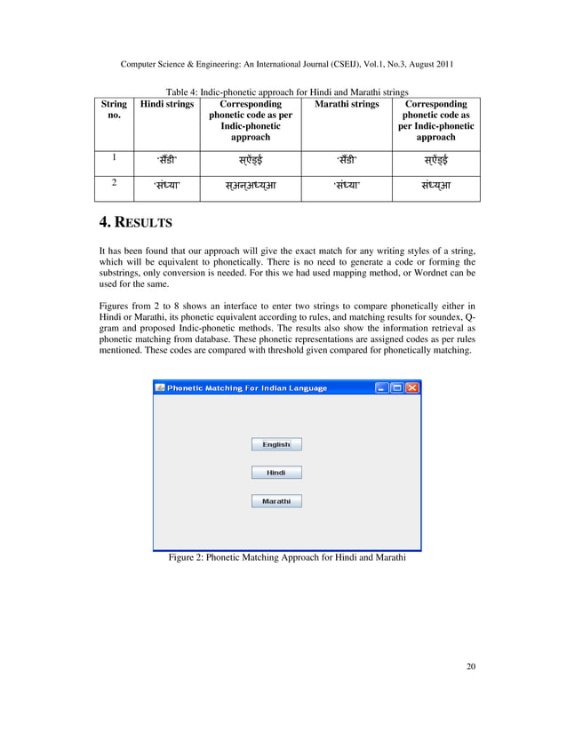 Rule-Based Phonetic Matching Approach for Hindi and Marathi | PDF