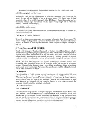 Topic Tracking for Punjabi Language | PDF