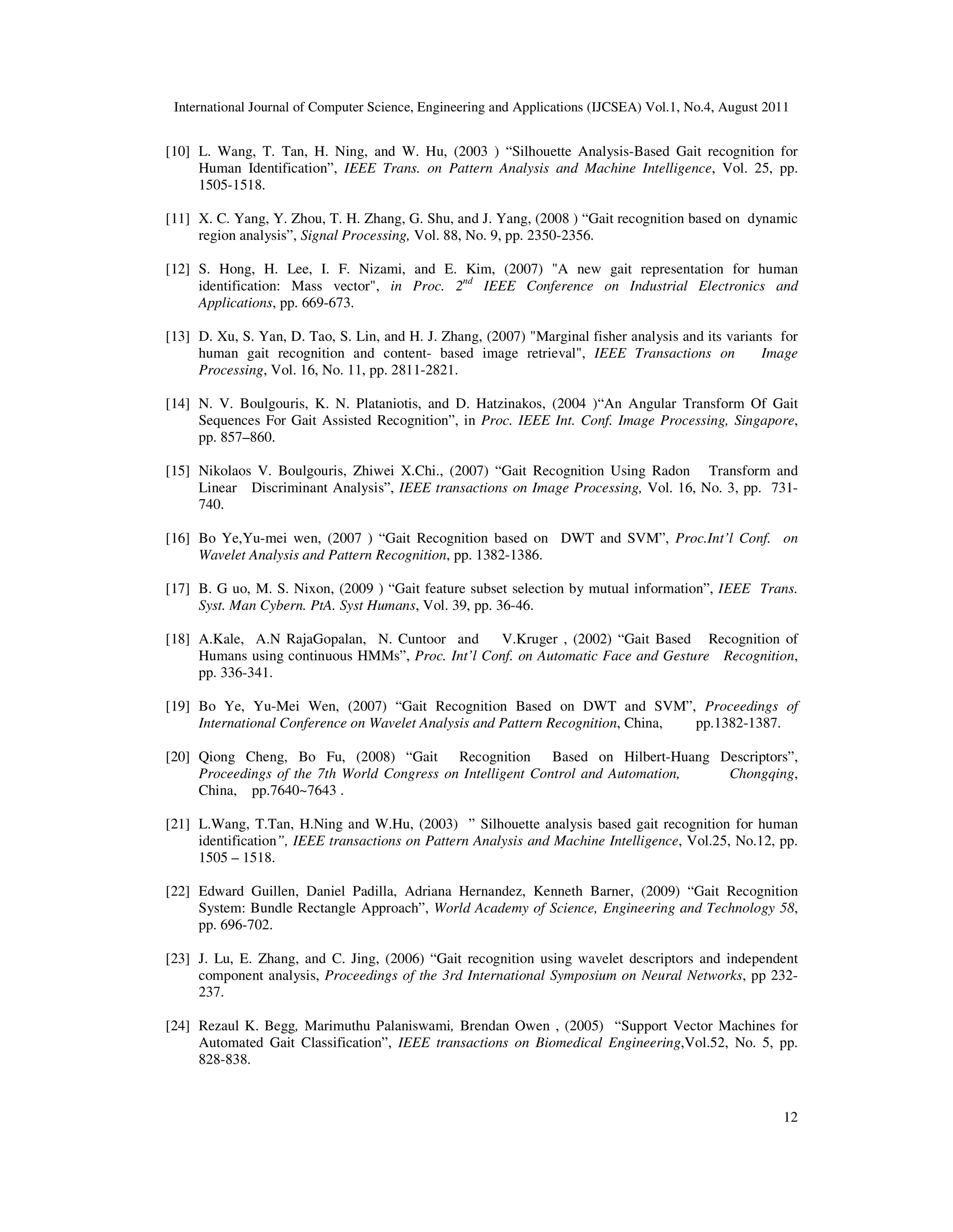 BIOMETRIC AUTHORIZATION SYSTEM USING GAIT BIOMETRY | PDF | Computing | Technology & Computing