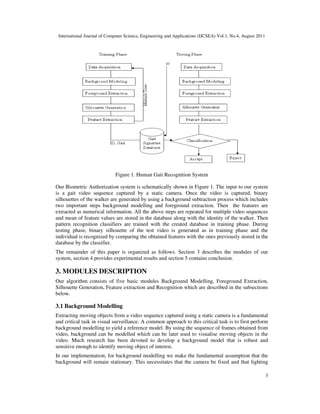 BIOMETRIC AUTHORIZATION SYSTEM USING GAIT BIOMETRY | PDF