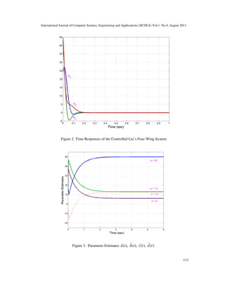 ADAPTIVE CONTROL AND SYNCHRONIZATION OF LIU’S FOUR-WING CHAOTIC SYSTEM WITH CUBIC NONLINEARITY ...