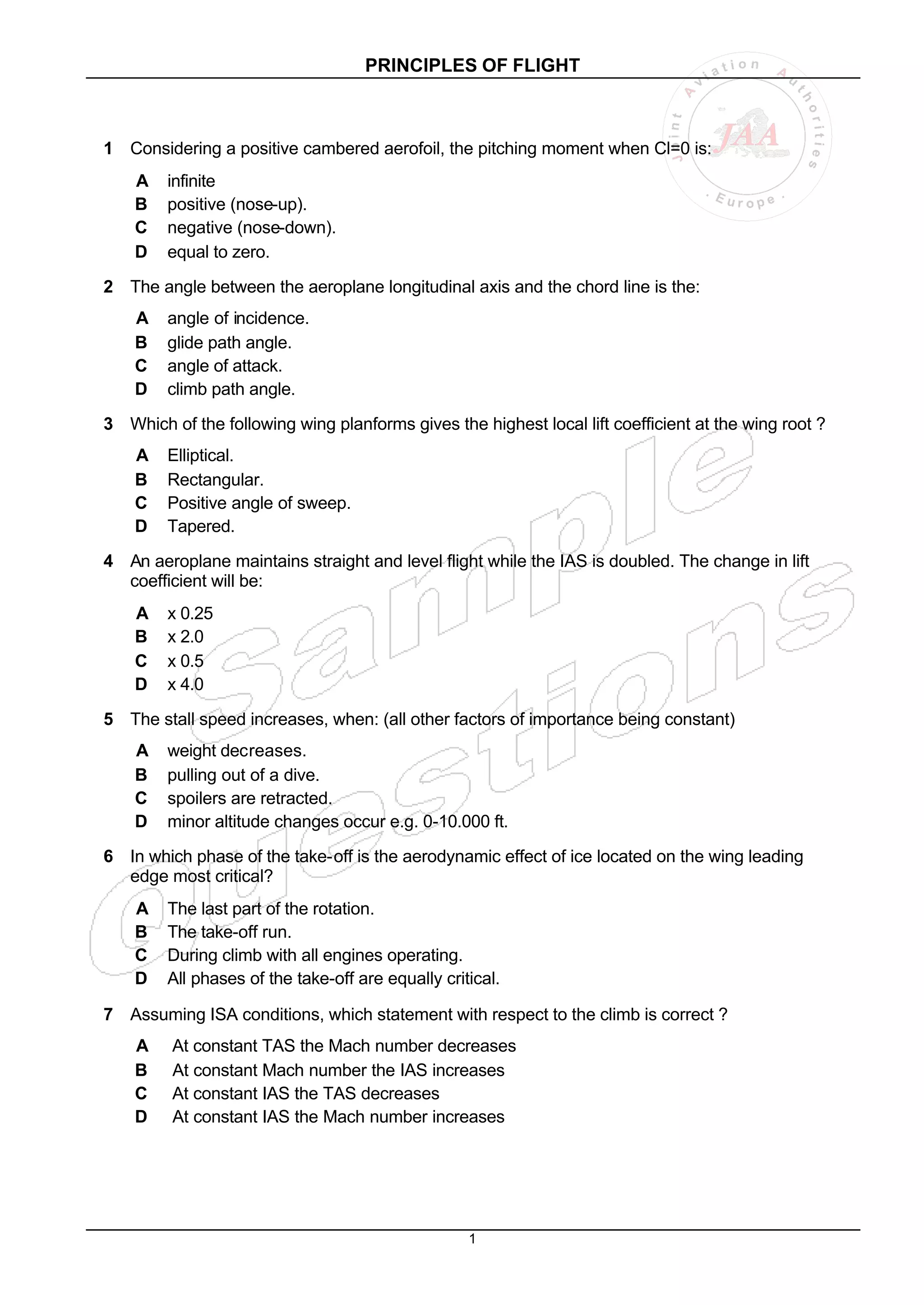 Principle of flight | PDF