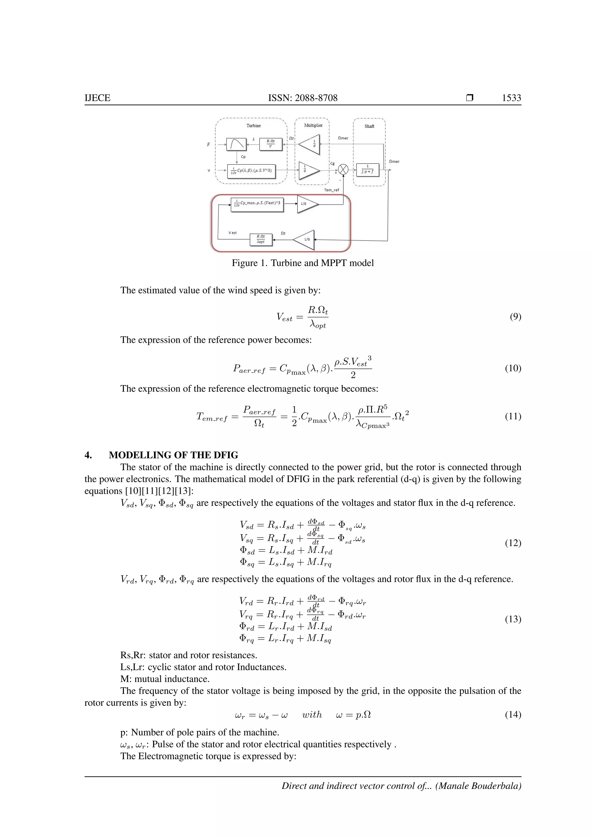 Direct And Indirect Vector Control Of A Doubly Fed Induction Generator Based In A Wind Energy