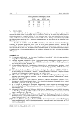 Direct and indirect vector control of a doubly fed induction generator based in a wind energy ...