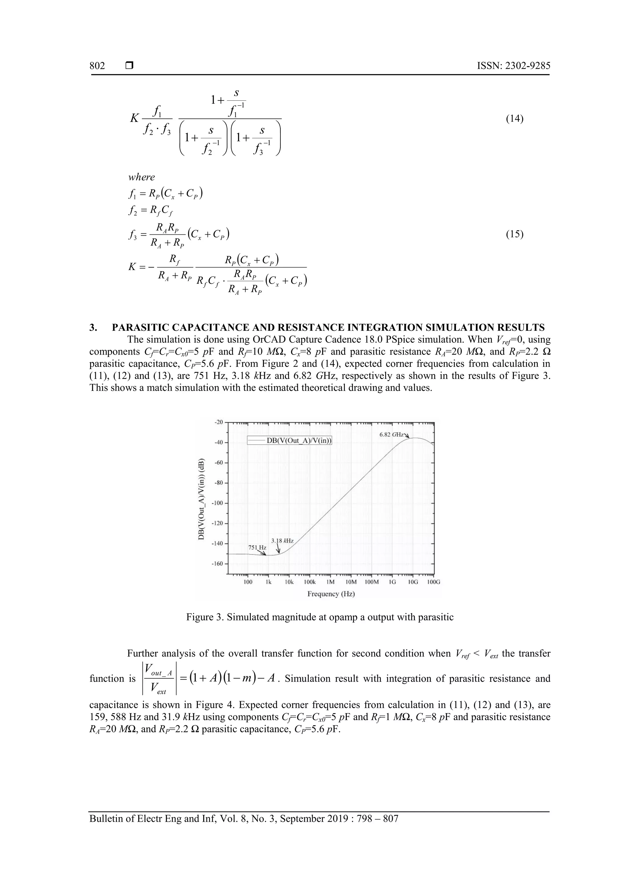 Parasitic consideration for differential capacitive sensor | PDF