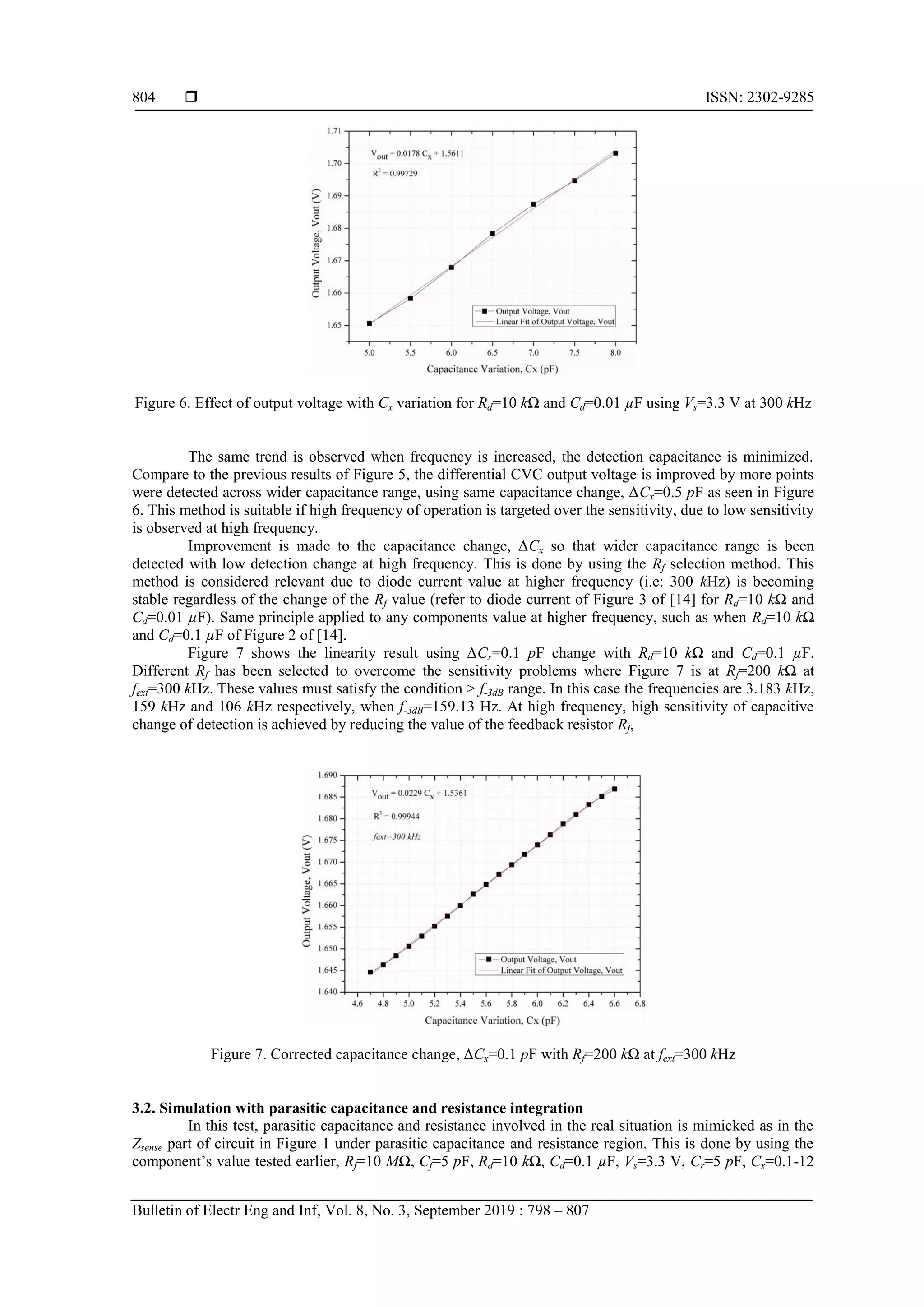 Parasitic consideration for differential capacitive sensor | PDF