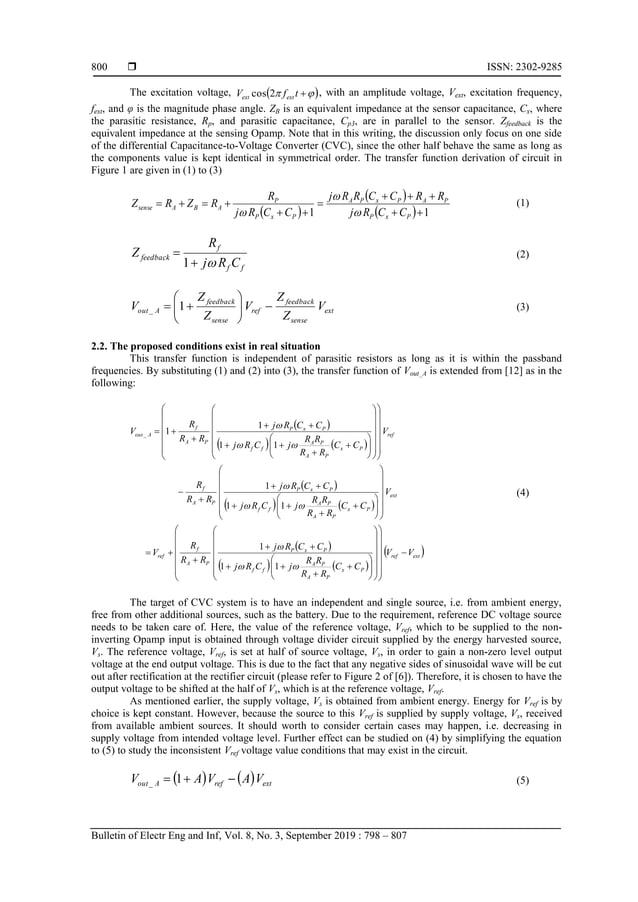 Parasitic consideration for differential capacitive sensor | PDF | Physics | Science