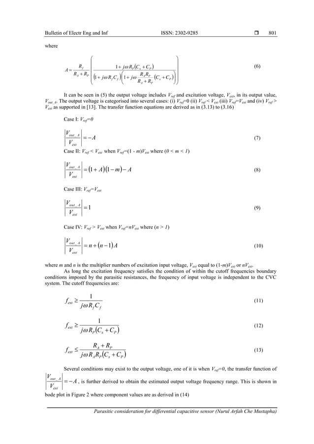 Parasitic consideration for differential capacitive sensor | PDF | Physics | Science