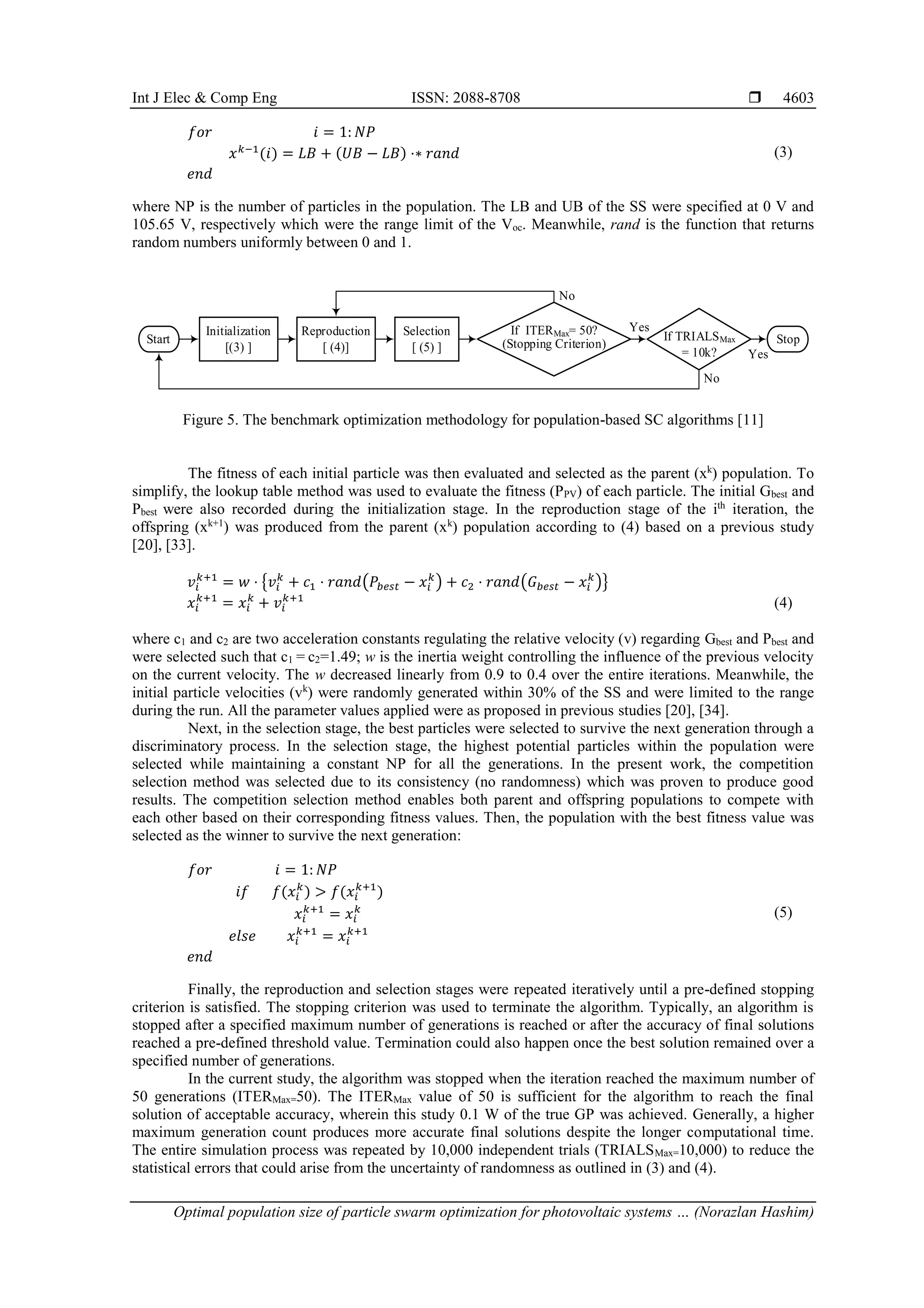 Optimal population size of particle swarm optimization for photovoltaic systems under partial ...