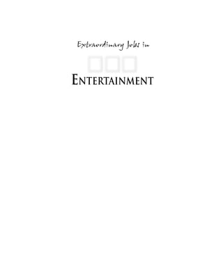 careers in entertainment | PDF
