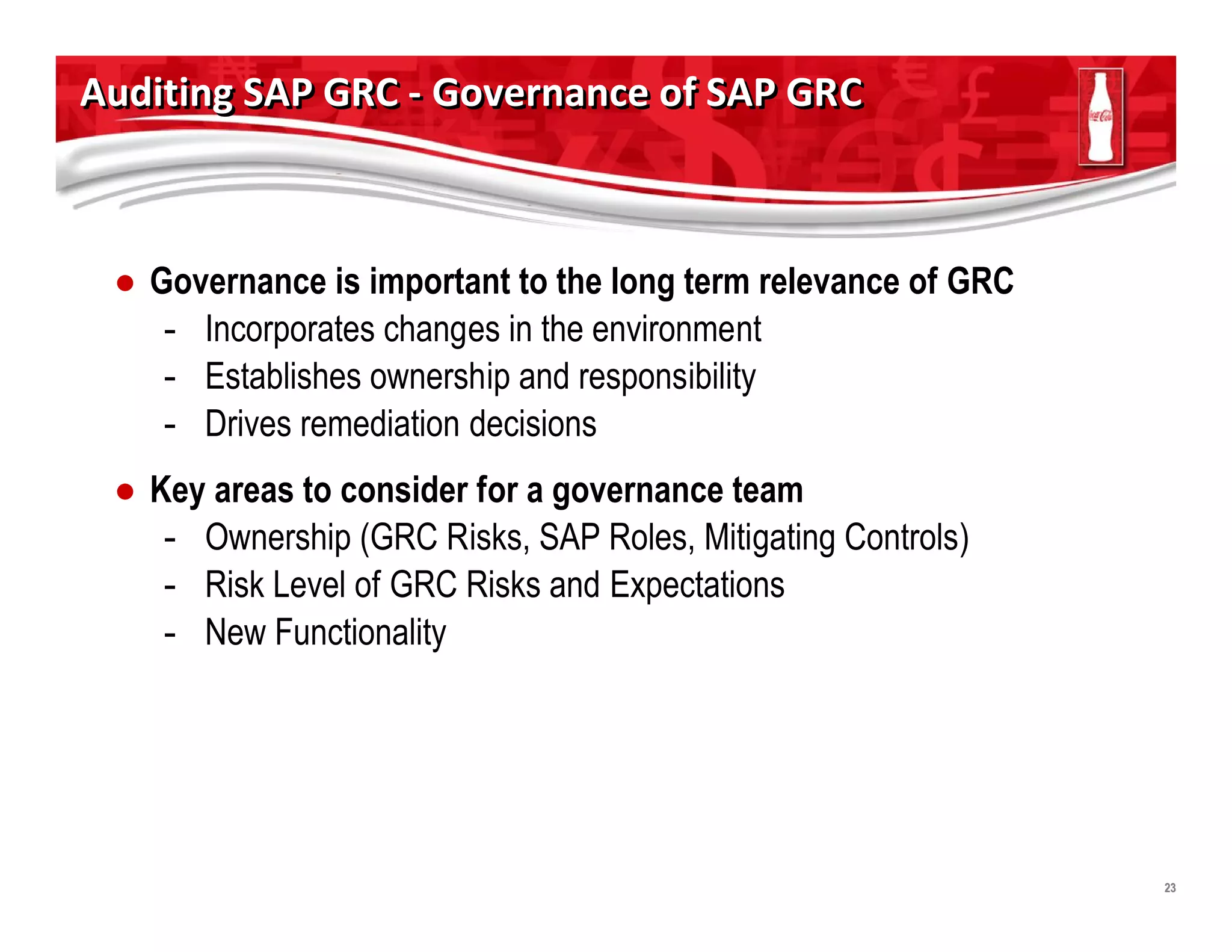 081712 isaca-atl-auditing sap-grc | PDF