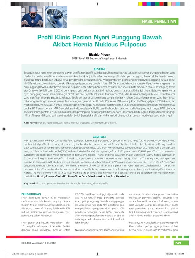 nyeri punggung bawah | PDF