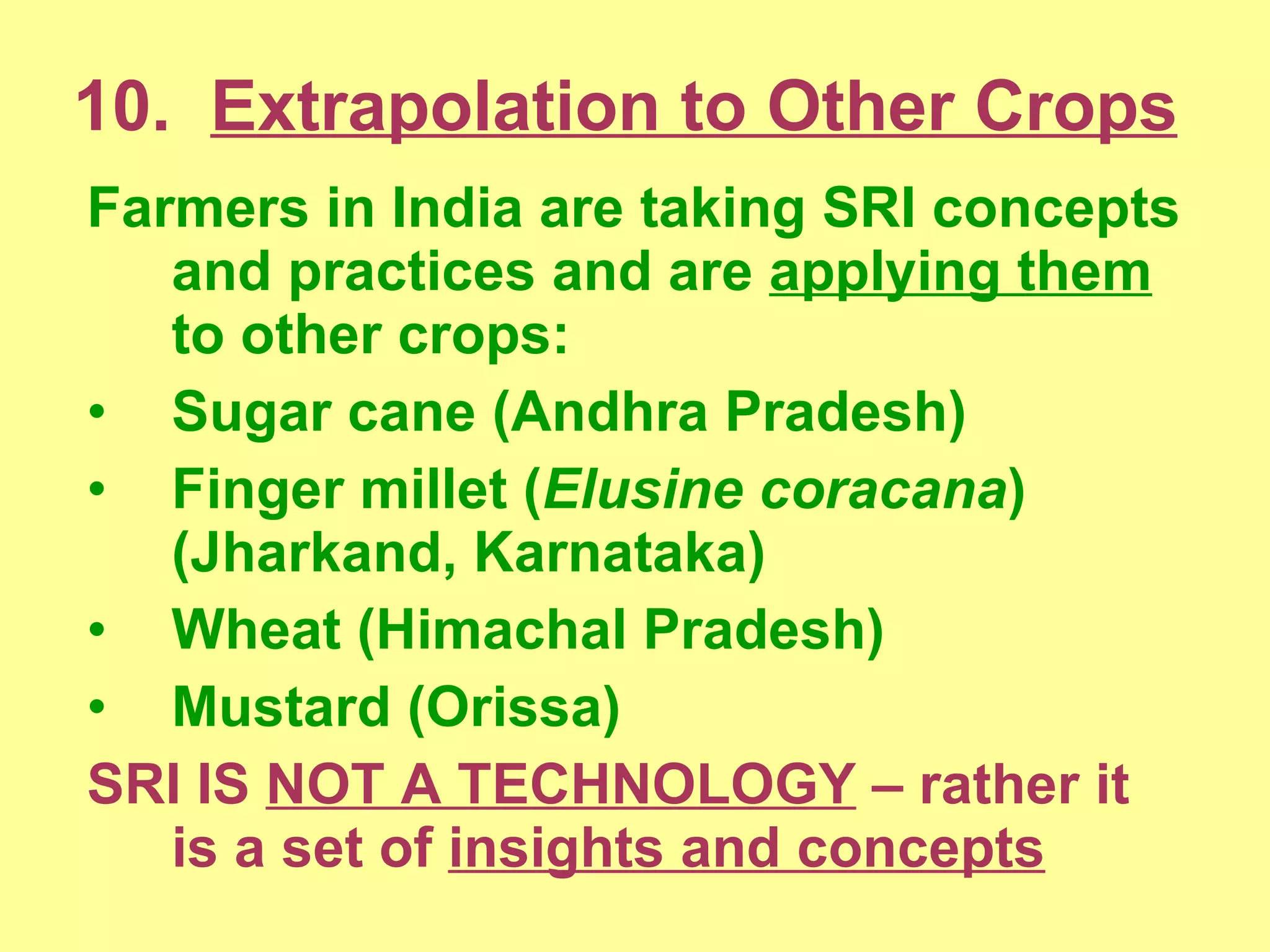 0819 The System of Rice Intensification (SRI): Understanding this ...