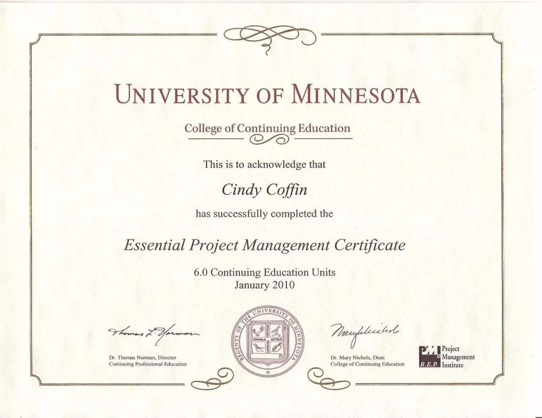 Project Management Certificate | PPT