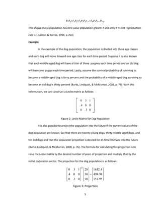 Leslie Matrices | PDF