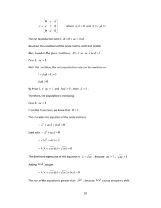 Leslie Matrices | PDF