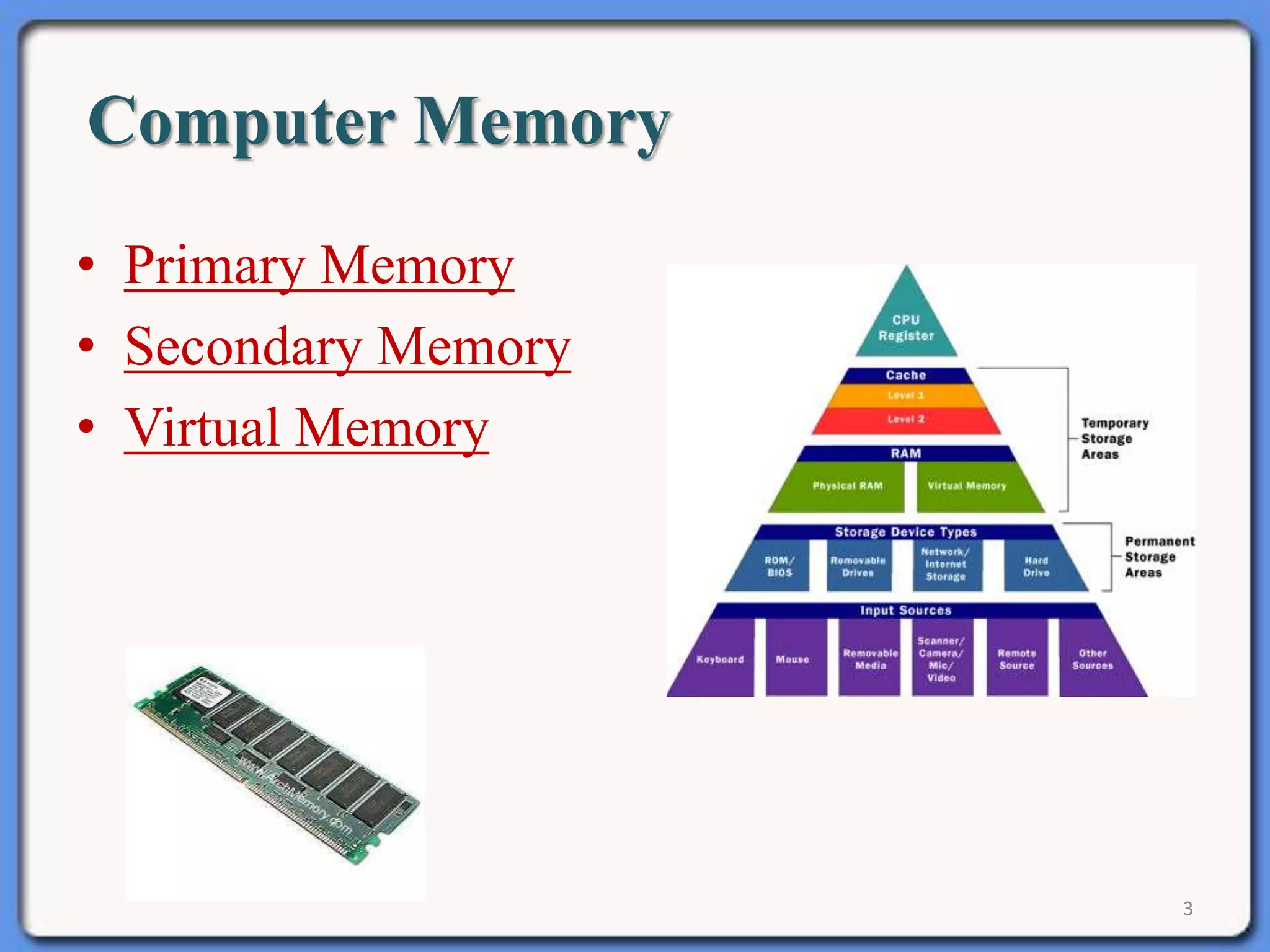Computer System Architecture Lecture Note 8.1 primary Memory | PPT