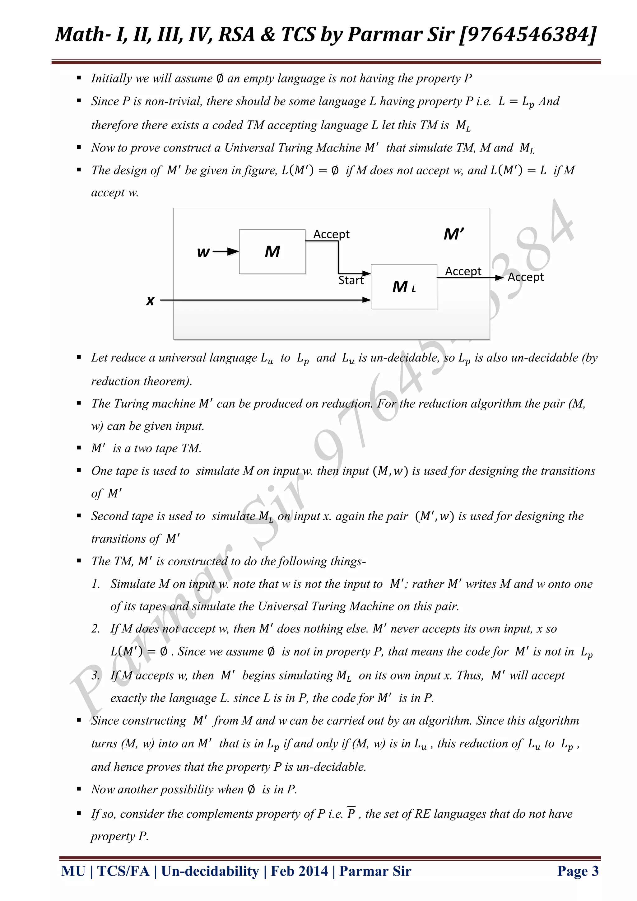 Theory of Computer Science - Post Correspondence Problem | PDF