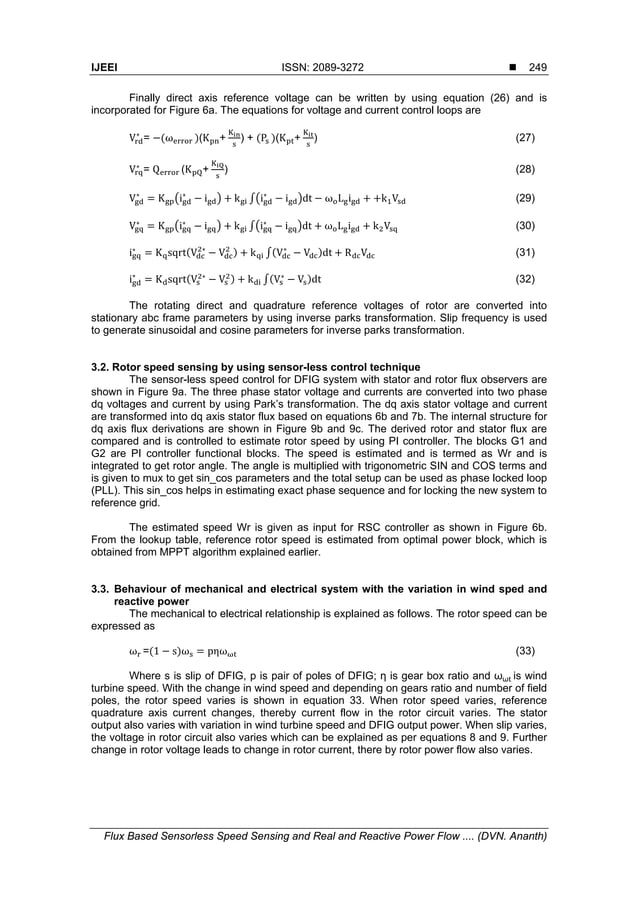 Flux Based Sensorless Speed Sensing and Real and Reactive Power Flow Control with Look-up Table ...