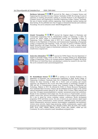 Automation irrigation system using arduino for smart crop field productivity | PDF