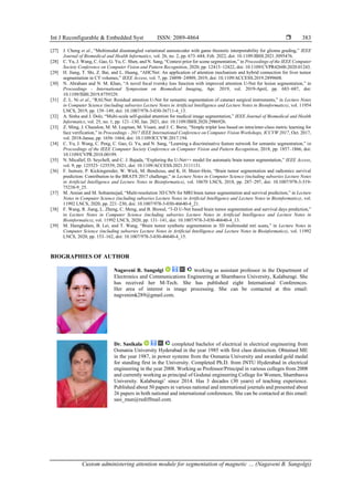 Custom administering attention module for segmentation of magnetic resonance imaging of the ...