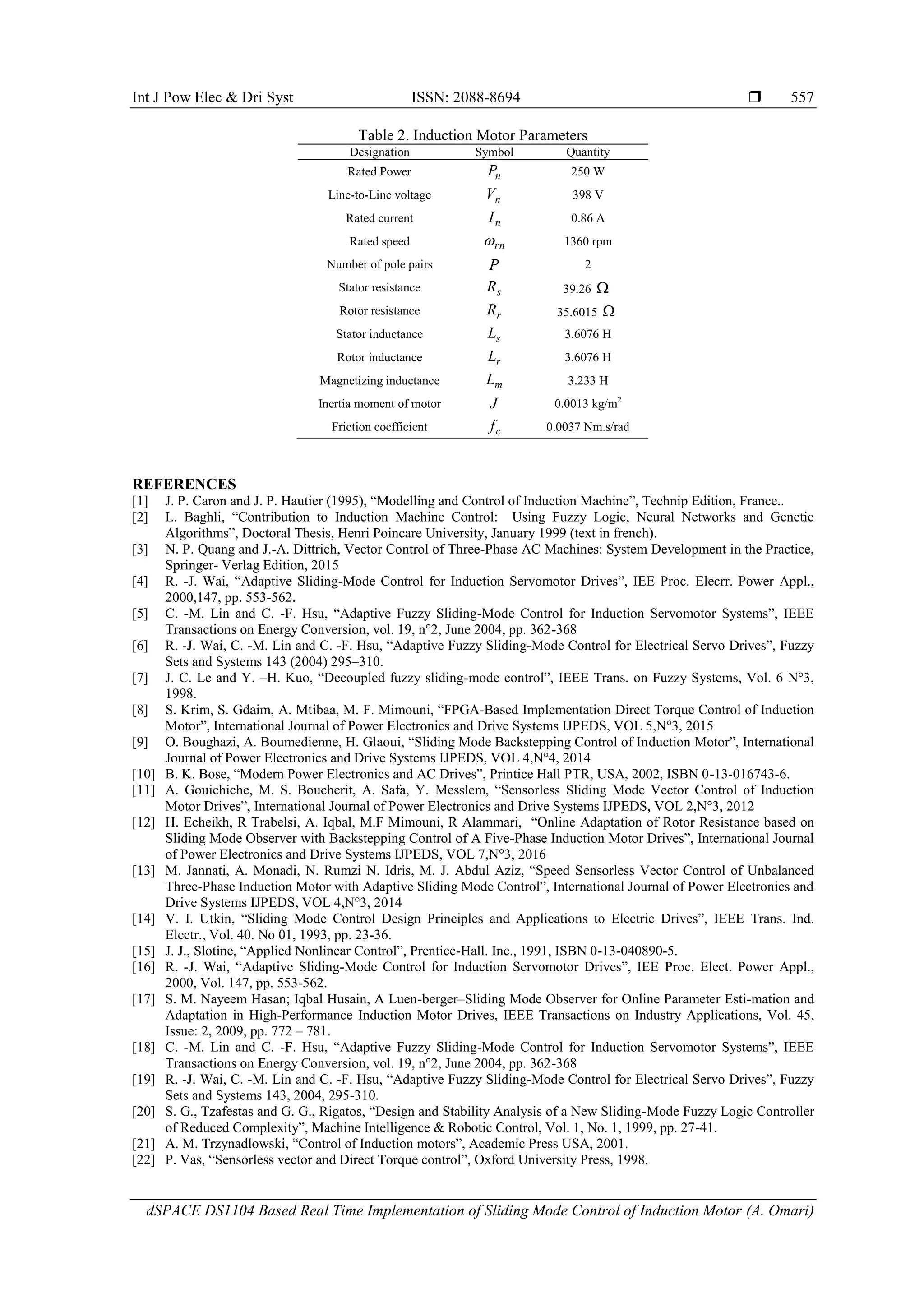 dSPACE DS1104 Based Real Time Implementation of Sliding Mode Control of ...