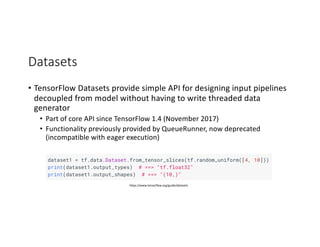 A Tour of Tensorflow's APIs | PDF