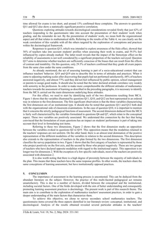 A systemic analysis of secondary school mathematics teachers' attitudes toward assessment of ...