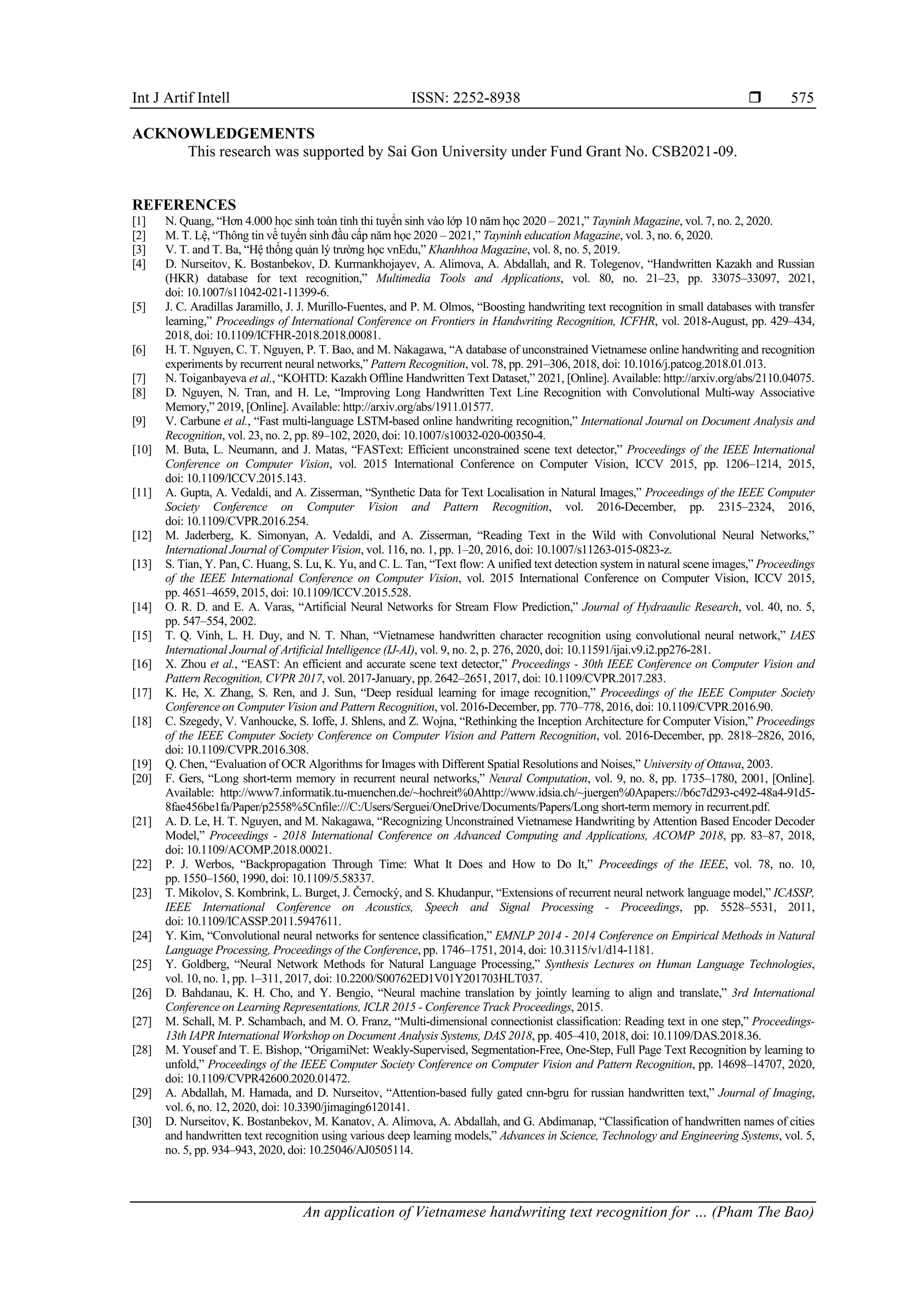 An Application Of Vietnamese Handwriting Text Recognition For Information Extraction From High