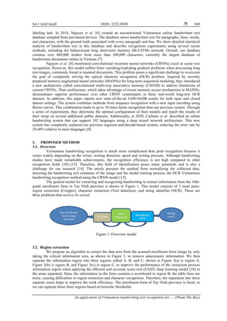 An application of Vietnamese handwriting text recognition for ...