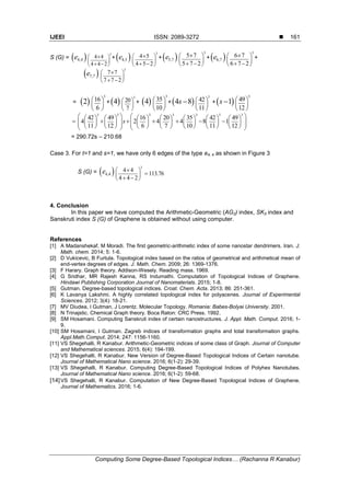 Computing Some Degree-Based Topological Indices of Graphene | PDF