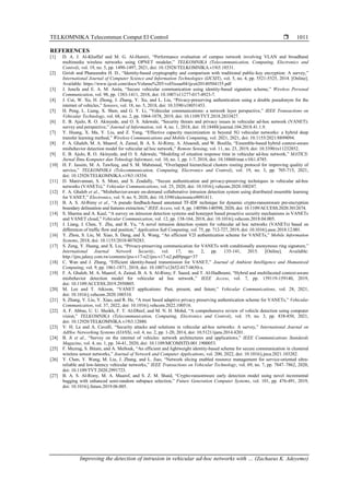 Improving the detection of intrusion in vehicular ad-hoc networks with modified identity-based ...