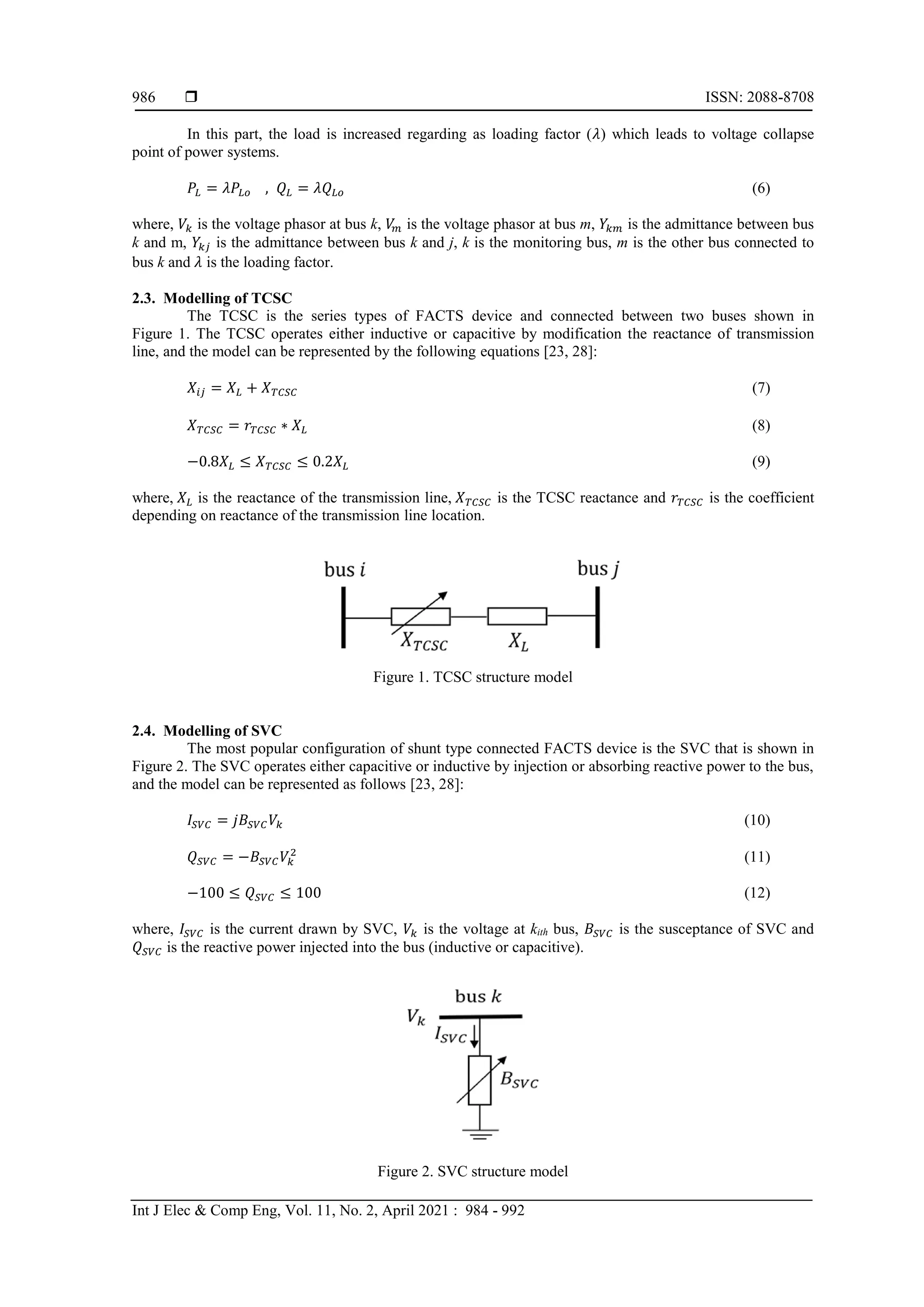 Improvement the voltage stability margin of Iraqi power system using the optimal values of FACTS ...