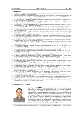 Valve control system on a venturi to control FiO2 a portable ventilator ...