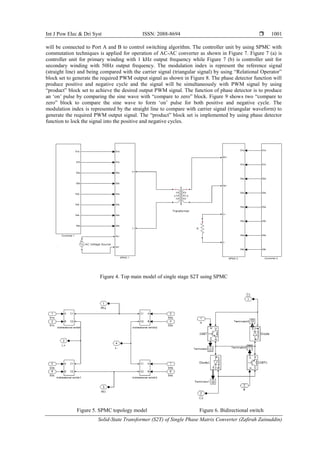 Solid-State Transformer (S2T) of Single Phase Matrix Converter | PDF