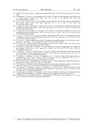 Single core configurations of saturated core fault current limiter ...