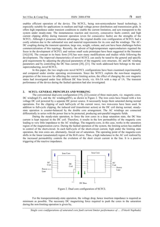 Single core configurations of saturated core fault current limiter ...