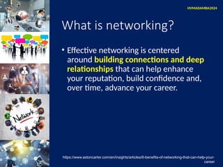 Networking in the Workplace: Career Advancement and Development | PPTX