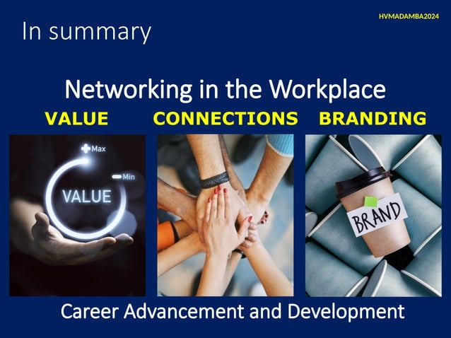 Networking in the Workplace: Career Advancement and Development | PPT