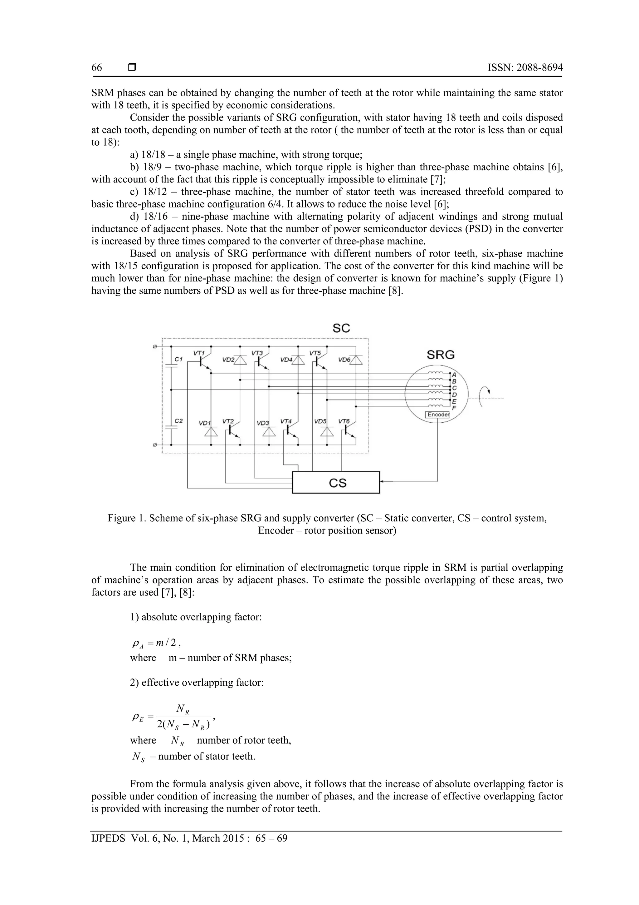 Versions Of Switched Reluctance Generator Design At A Constant Stator Configuration Pdf