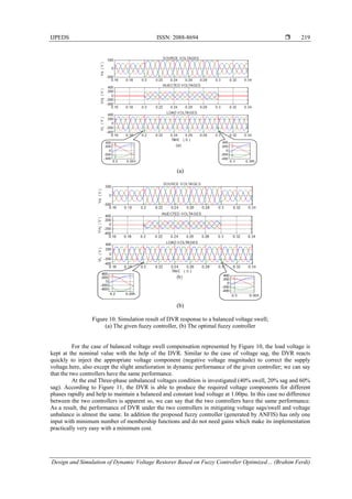 Design and Simulation of Dynamic Voltage Restorer Based on Fuzzy Controller Optimized by ANFIS | PDF