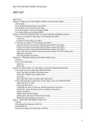 Bài tập lớn môn thông tin quang WDM_08293012092019 | PDF