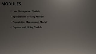 Hospital Appointment Booking and patient booking system | PPTX
