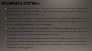 Hospital Appointment Booking and patient booking system | PPTX