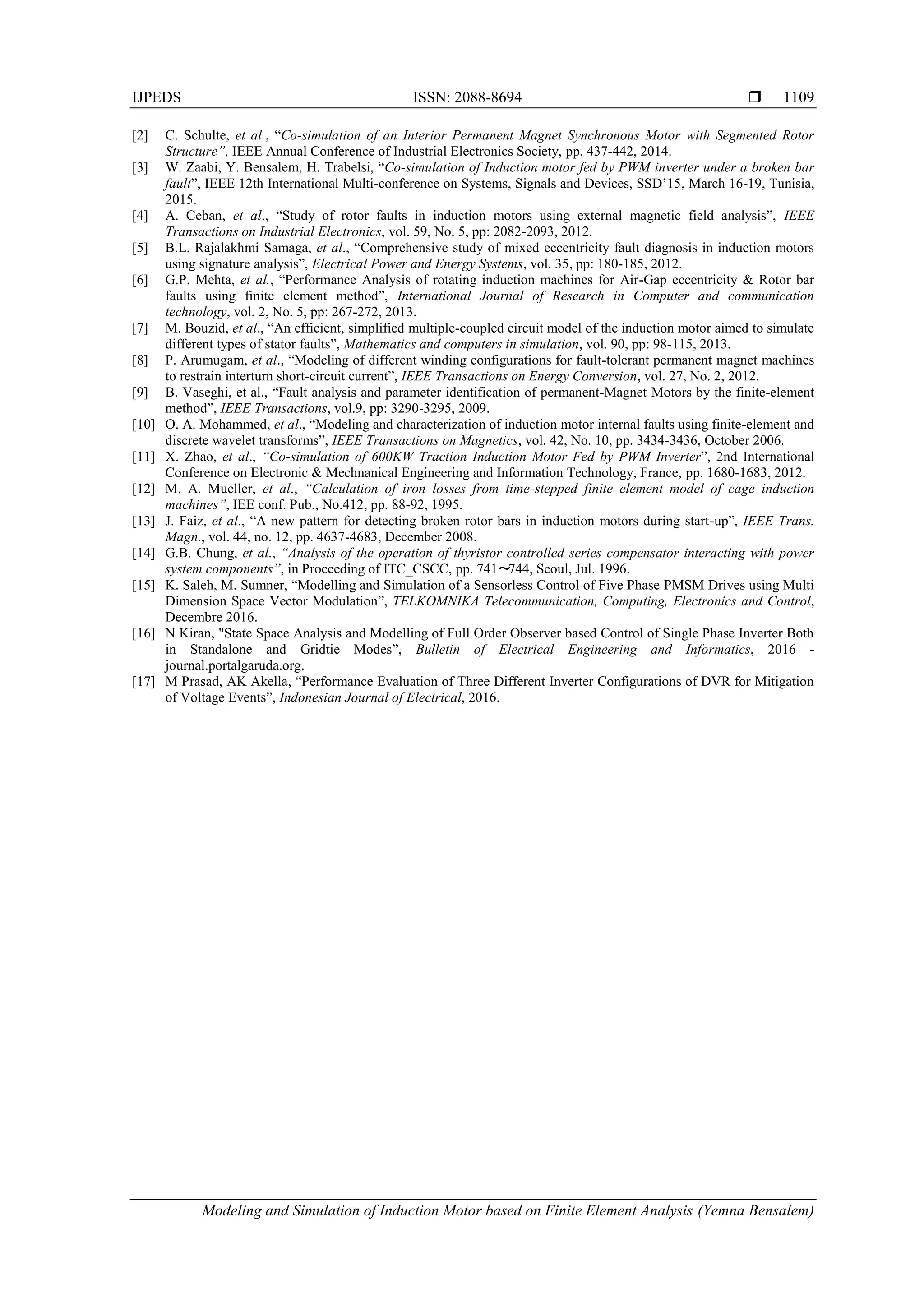Modeling and Simulation of Induction Motor based on Finite Element ...