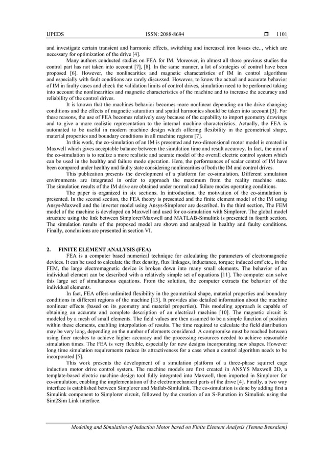 Modeling And Simulation Of Induction Motor Based On Finite Element
