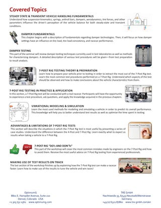 TRE Seminar Flier_Final | PDF | Auto Racing | Sports