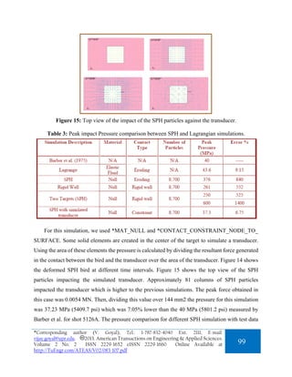 Smooth Particle Hydrodynamics for Bird-Strike Analysis Using LS-DYNA | PDF
